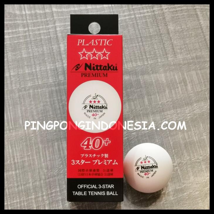 Jual Nittaku Premium Plastic Ball 40+ 3*I Si 3 Pcs | Shopee Indonesia