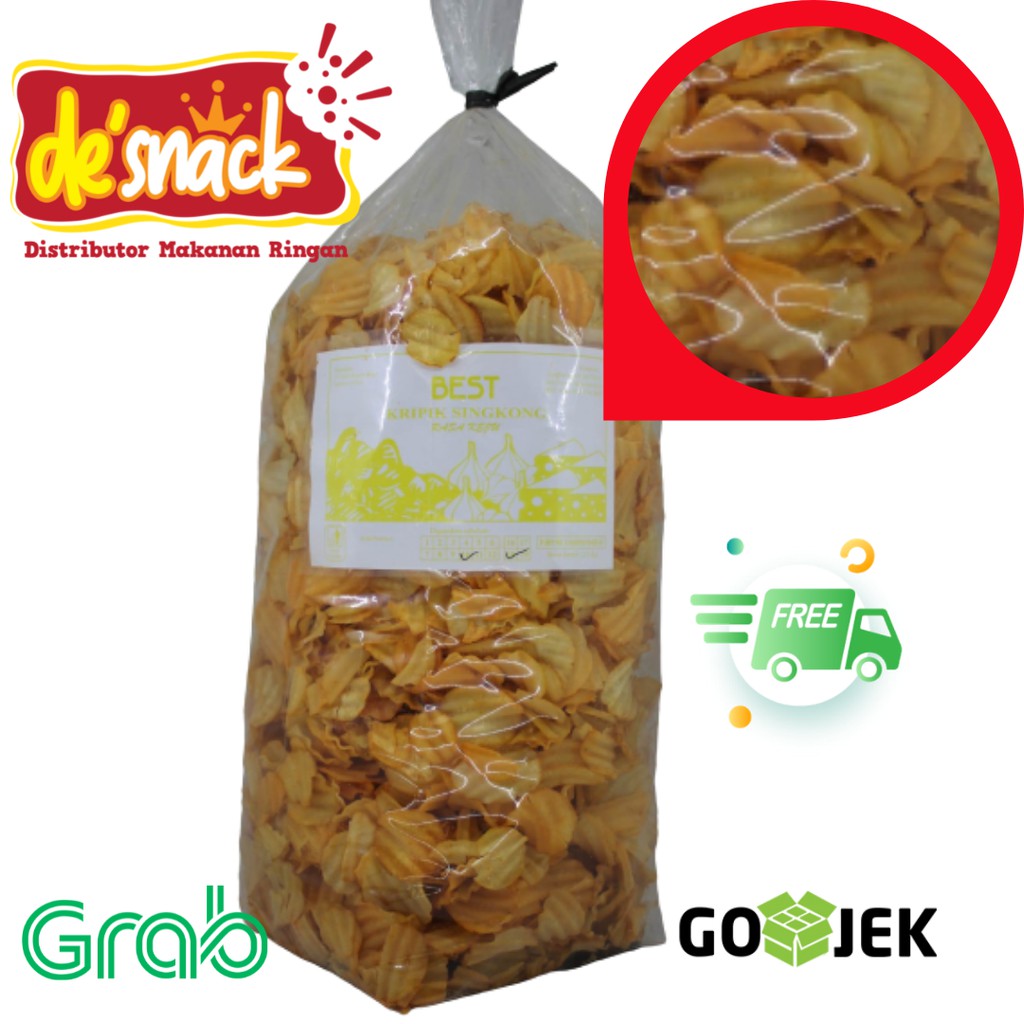 Jual Snack/Cemilan / Keripik Singkong Rasa Keju merek Best | Shopee ...