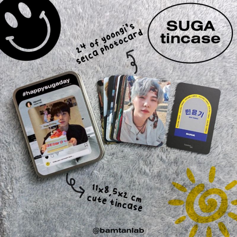 Jual [PRE-ORDER] SUGA TINCASE + 24 PHOTOCARD / PC SUGA BTS / KPOP ...
