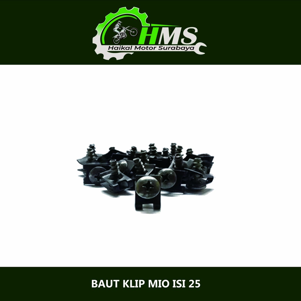 Jual Baut Klip MIO (Harga Per Pak isi 25) - Baud + Klem Jepit Totok ...