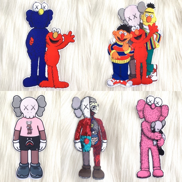 Jual Patch Kaws Elmo bahan printing import | Shopee Indonesia