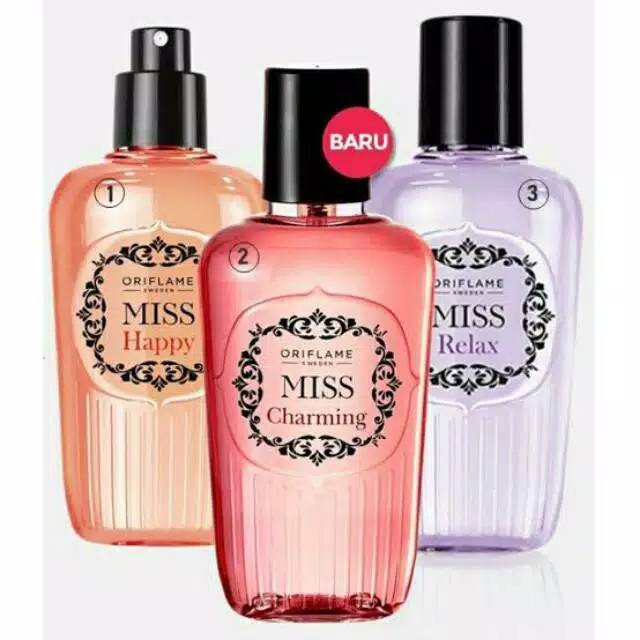 Jual Parfume Miss Fragrance Mist Happy// Relax//Charming | Shopee Indonesia