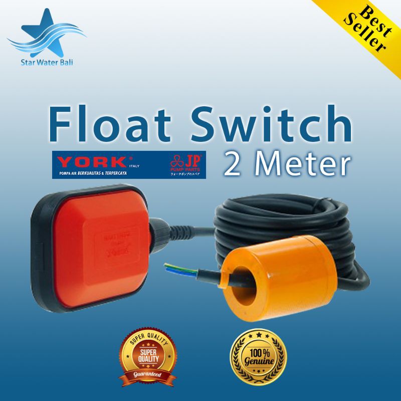 Jual Pelampung Air / Otomatis Pompa Celup / Float Switch / YORK / 2 ...