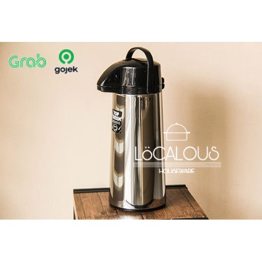 Jual Thermos AP 2500 Thermos Air Pot Vacuum Sun Flask 2.5 Liter Stainless Steel (GOJEK ONLY ...