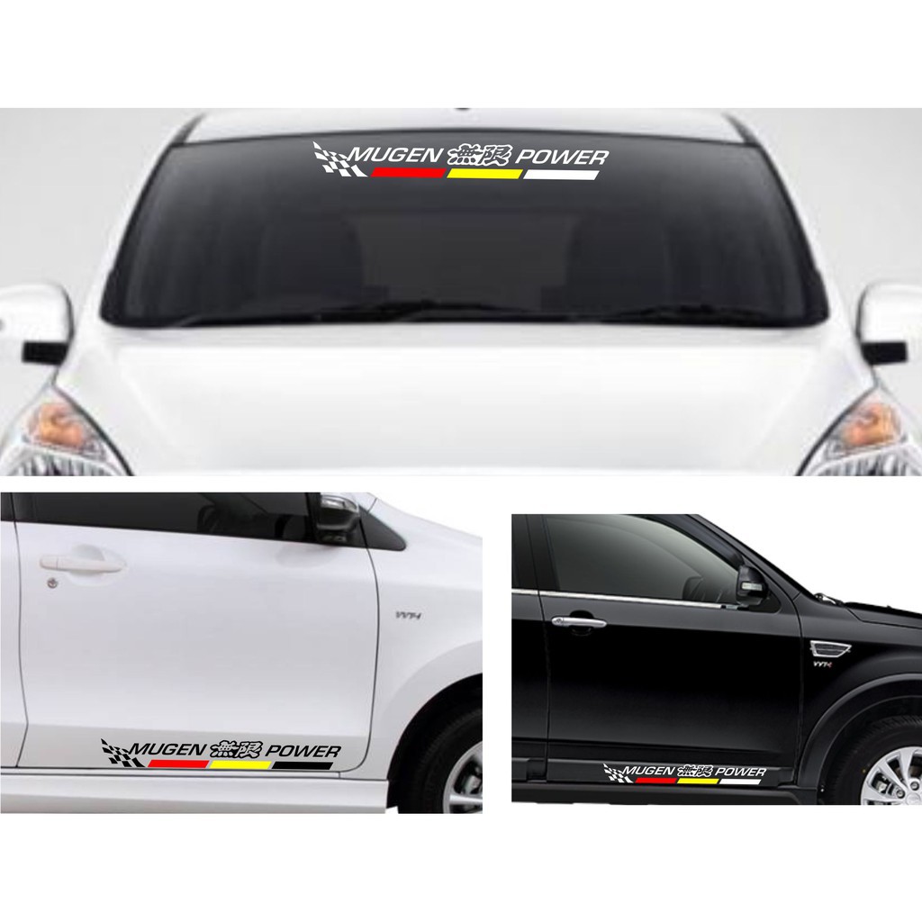 Jual Stiker Mobil Cutting Sticker Body & Kaca Stiping Mobil - Mugen ...