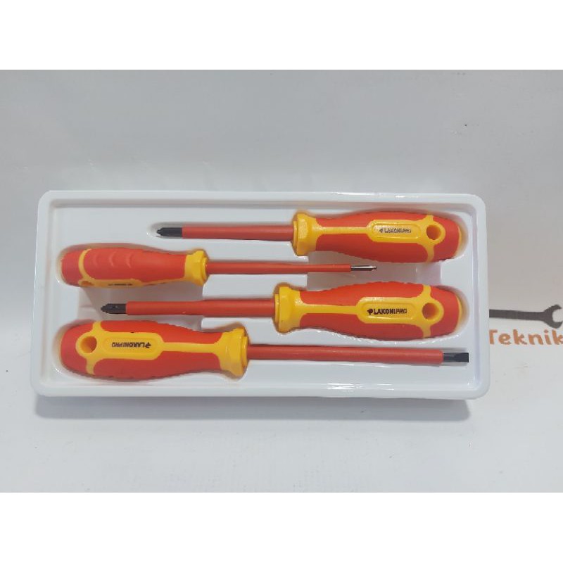 Jual 111588 !!! OBENG SET ELEKTRIK 4 PCS JETJO TOOLS LAKONI PRO 111588 ...