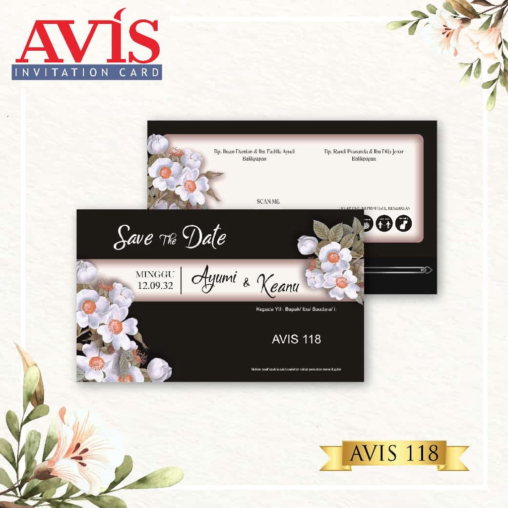 Jual AVIS 118 Blanko Undangan | Undangan Murah | Free File Setting ...