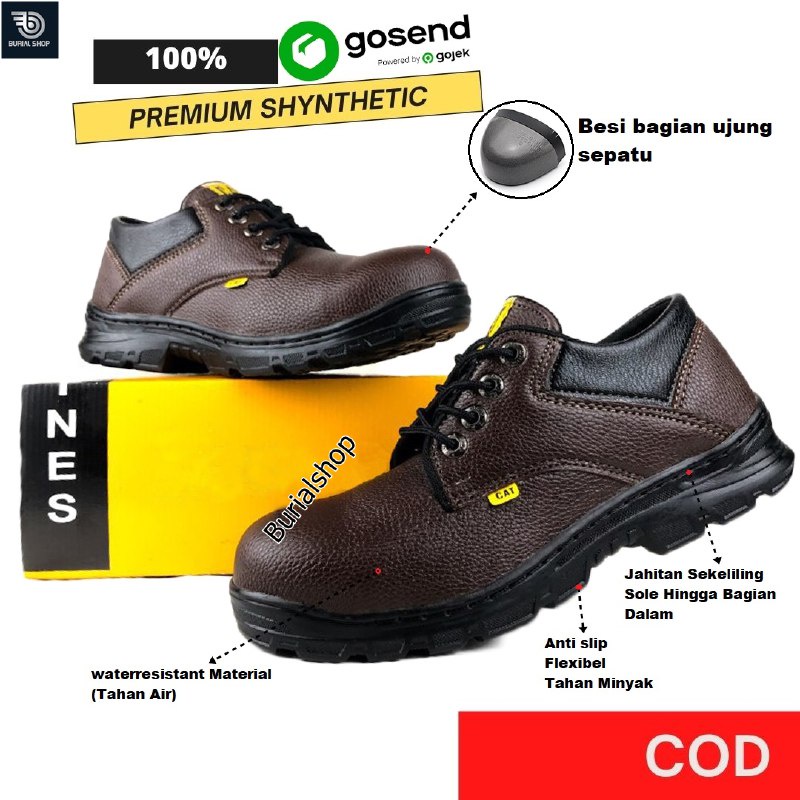 Jual Sepatu Safety Pria Septi Ujung Besi sefty shoes Septy proyek kerja ...