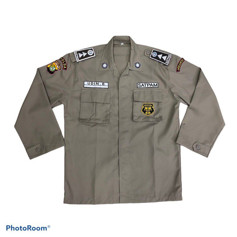 Jual SERAGAM PDL SATPAM COKLAT TERBARU / SERAGAM DINAS KERJA SECURITY | Shopee Indonesia