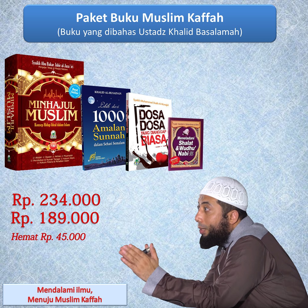 Jual PAKET BUKU MUSLIM KAFFAH (Buku Yang Dibahas Ustadz Khalid ...