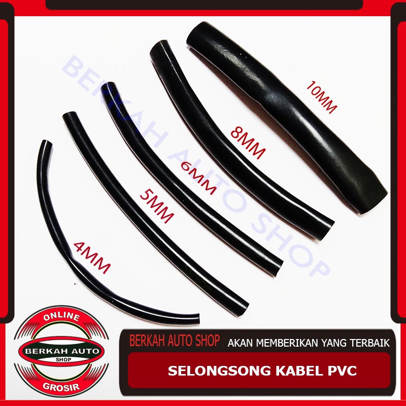 Jual Selongsong/pembungkus/pelindung Kabel PVC 4MM - Anti Hawa Panas mesin JUAL Per 1 meter ...