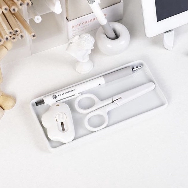 Jual Gunting Putih Mini Aesthetic Guting Lucu dengan Penutup | Shopee ...