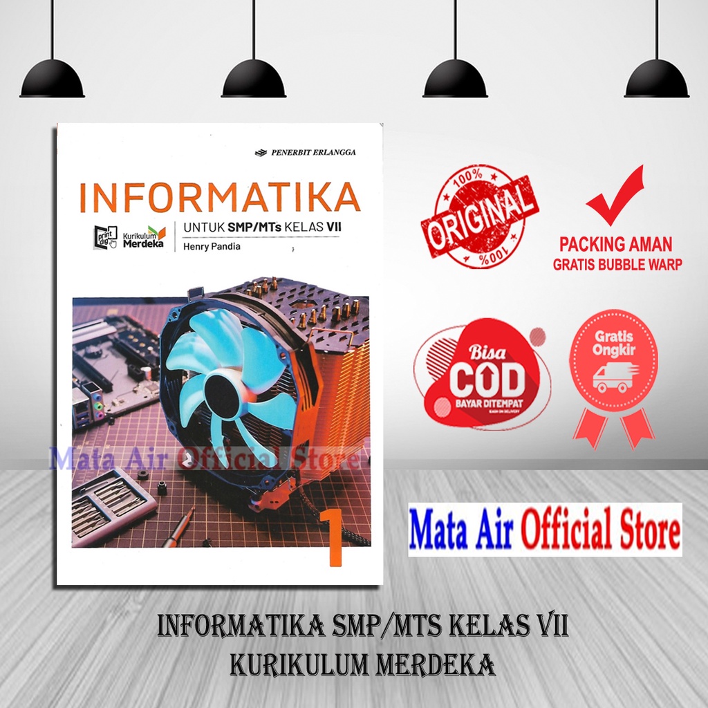 Jual ORIGINAL INFORMATIKA SMP/MTS KELAS 7 8 9 REVISI KURIKULUM MERDEKA - ERLANGGA | Shopee Indonesia