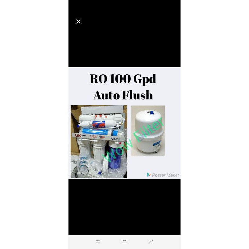 Jual mesin ro 100gpd 5ste UK auto flushing model standing kaki | Shopee ...