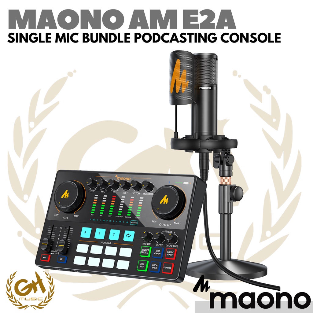 Jual MAONOCASTER E2 SINGLE MIC BUNDLE | MAONO AME2A PODCAST, RECORDING, LIVE STREAM | Shopee ...