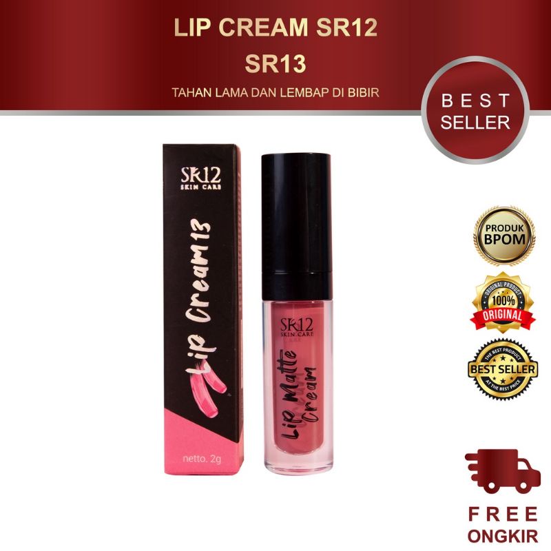 Jual Kode A / lip cream / lip matte SR12 / lipstik tahan lama anti air/tersedia 2 ukuran mini ...