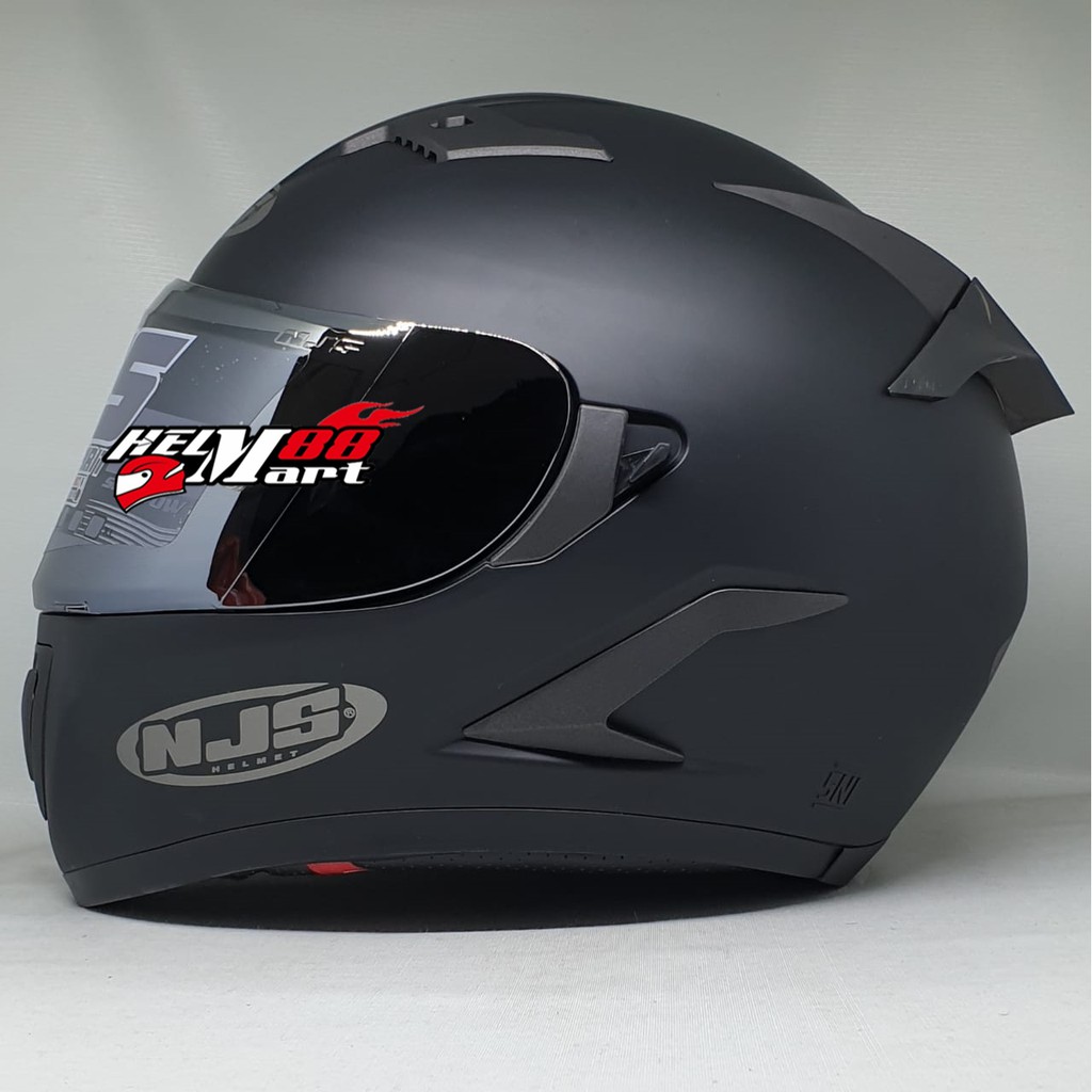 Jual NJS Shadow Solid Full Face - Helm NJS Full Face | Shopee Indonesia