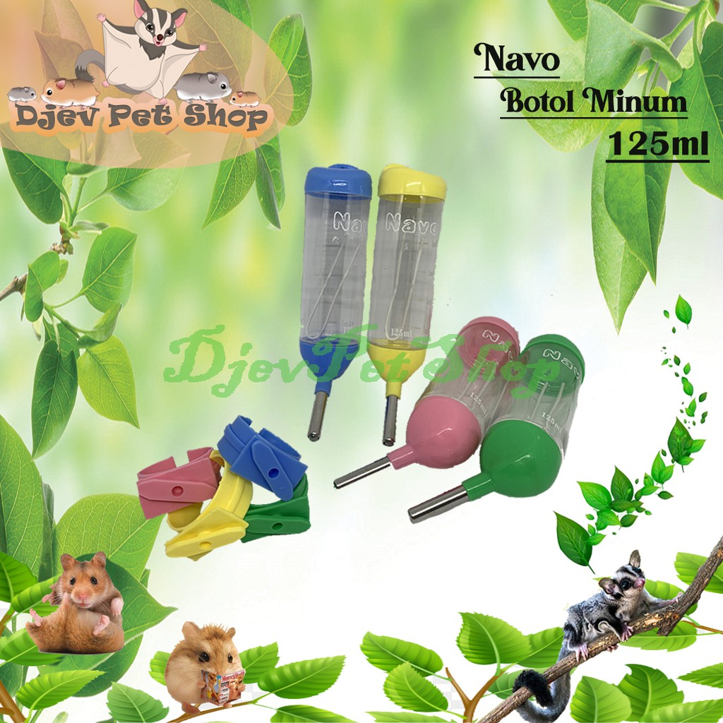 Jual BOTOL MINUM NAVO 125ml || BOTOL MINUM HAMSTER || BOTOL MINUM SUGAR ...