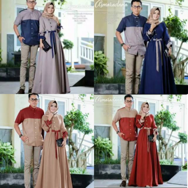 Jual PROMO Asmaradana Couple ONE SET cowok dan cewek/Muslim Couple ...