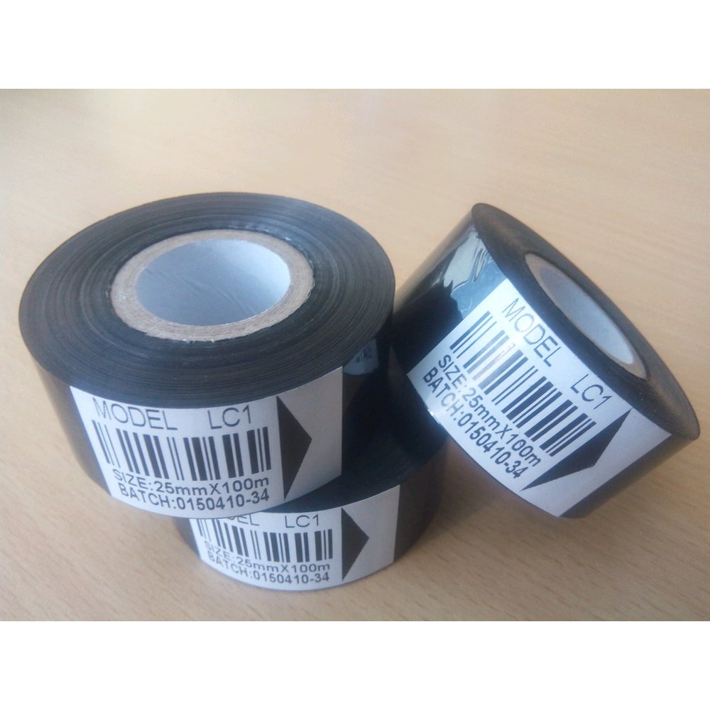 Jual Tinta Pita Coding Hot Print Hot Foil Ribbon LC-1 uk. 25mm x 100M ...