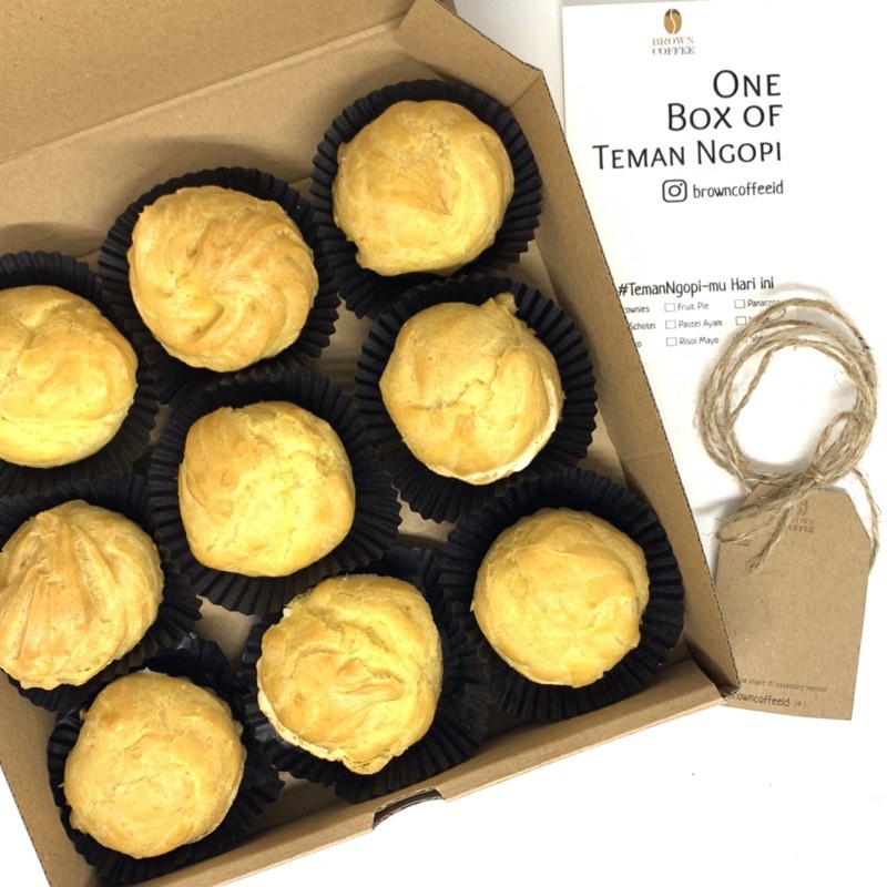 Jual Kue Soes Vla / Choux Cream / Choux Au Craquelin - 1 Box | Shopee ...