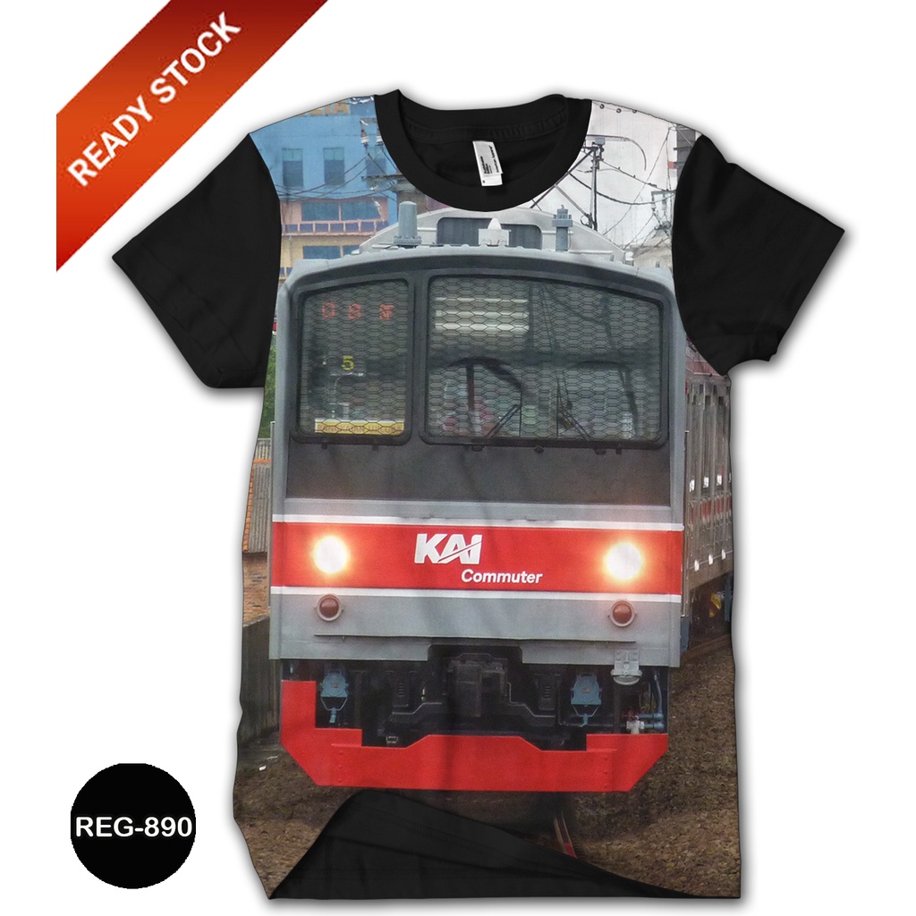Jual Kaos Kereta Api KRL Commuter Line 3D Baju Anak dan Dewasa Kereta ...