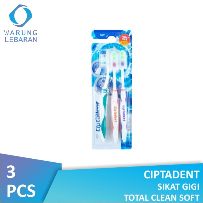 Jual Ciptadent Sikat Gigi Total Clean Soft Isi 3 | Shopee Indonesia
