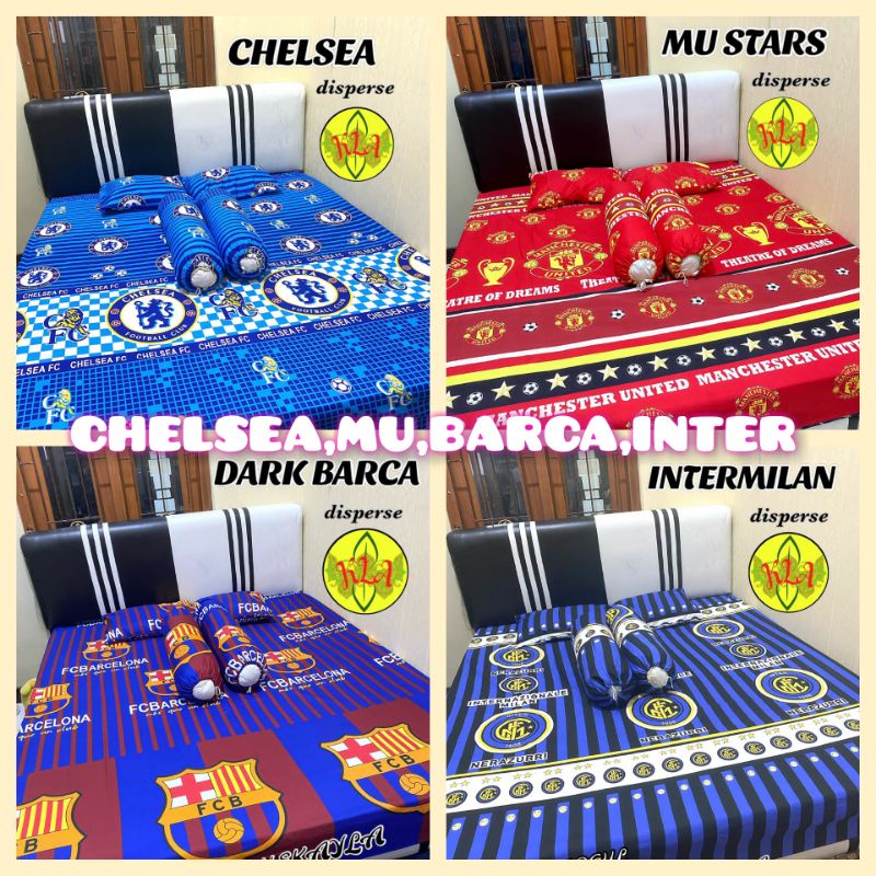 Jual SEPREI SET KLUB BOLA UK 120 160 180 200 SPREI BOLA INTERMILAN MU ...