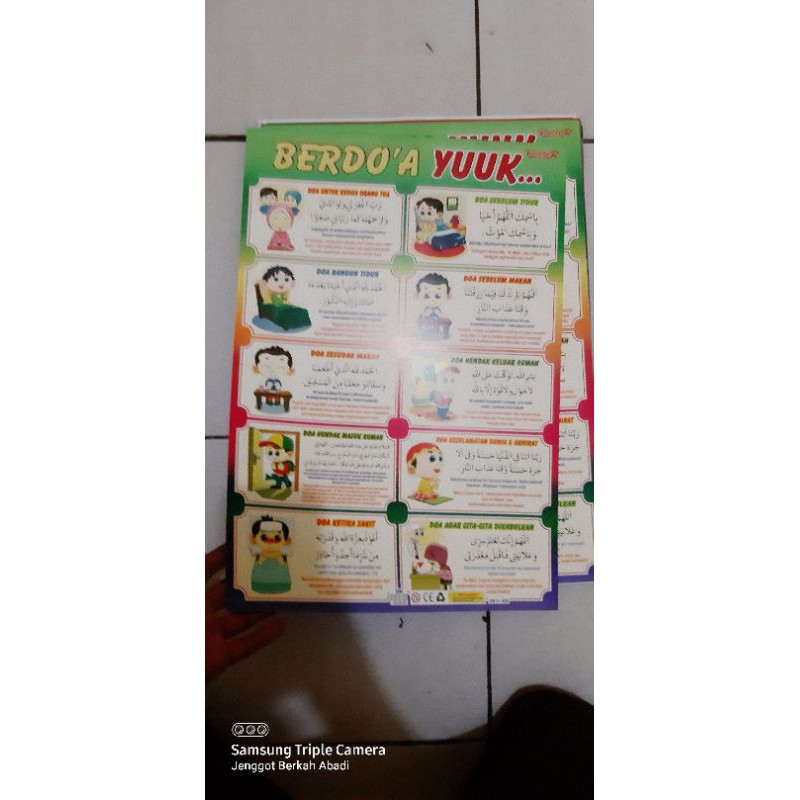 Jual Poster Anak Islami Berdoa Yuk | Shopee Indonesia