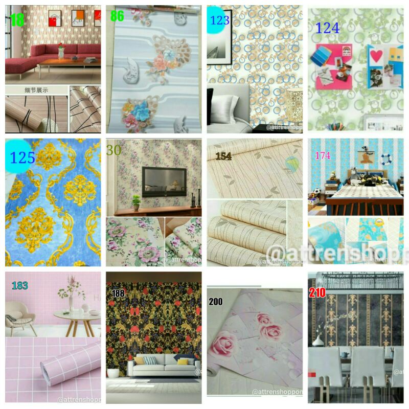 Jual Wallpaper Walpaper Dinding Wall sticker Premium Quality | Shopee ...