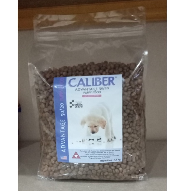 Jual Dog Food Caliber PUPPY Makanan anakan Anjing Repack 1,5 kg ...