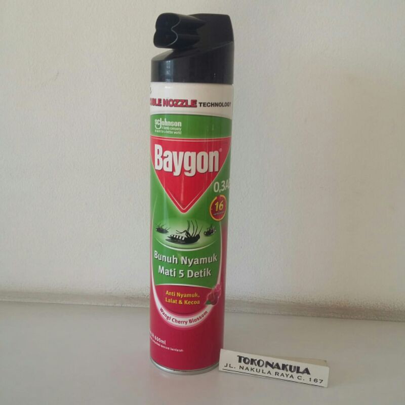 Jual Baygon Aerosol Baygon Semprot Cherry Blossom 600 ml | Shopee Indonesia