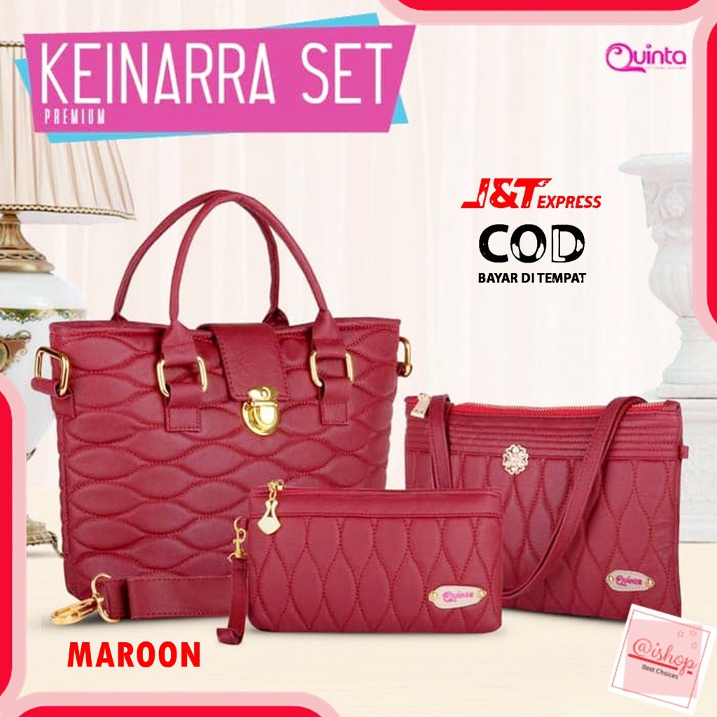 Jual PAKET TAS EXCLUSIVE / HUMPERS SESERAHAN PENGANTIN / TAS TOTEBAG CLUTCH POUCH -KEINARRA SET ...