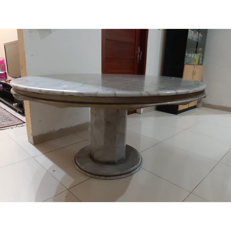 Jual Meja bulat marmer/granit (top table) | Shopee Indonesia
