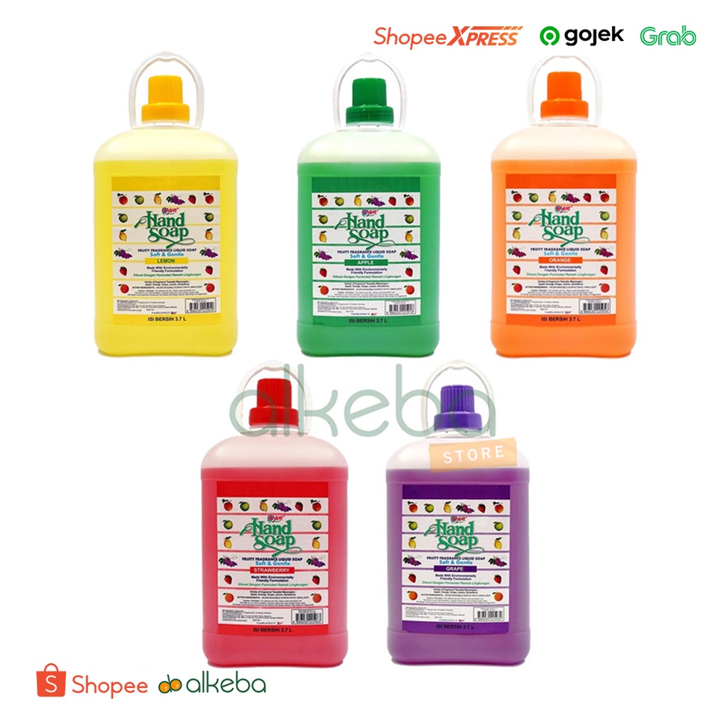Jual Yuri Hand Soap 3.7 Liter Jerigen - Sabun Cuci Tangan Yuri Galon 3 ...