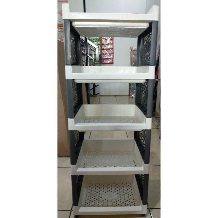 Jual Rak Plastik Serbaguna Susun 5 RSTK / Rak Segi Minimalis Tabitha ...