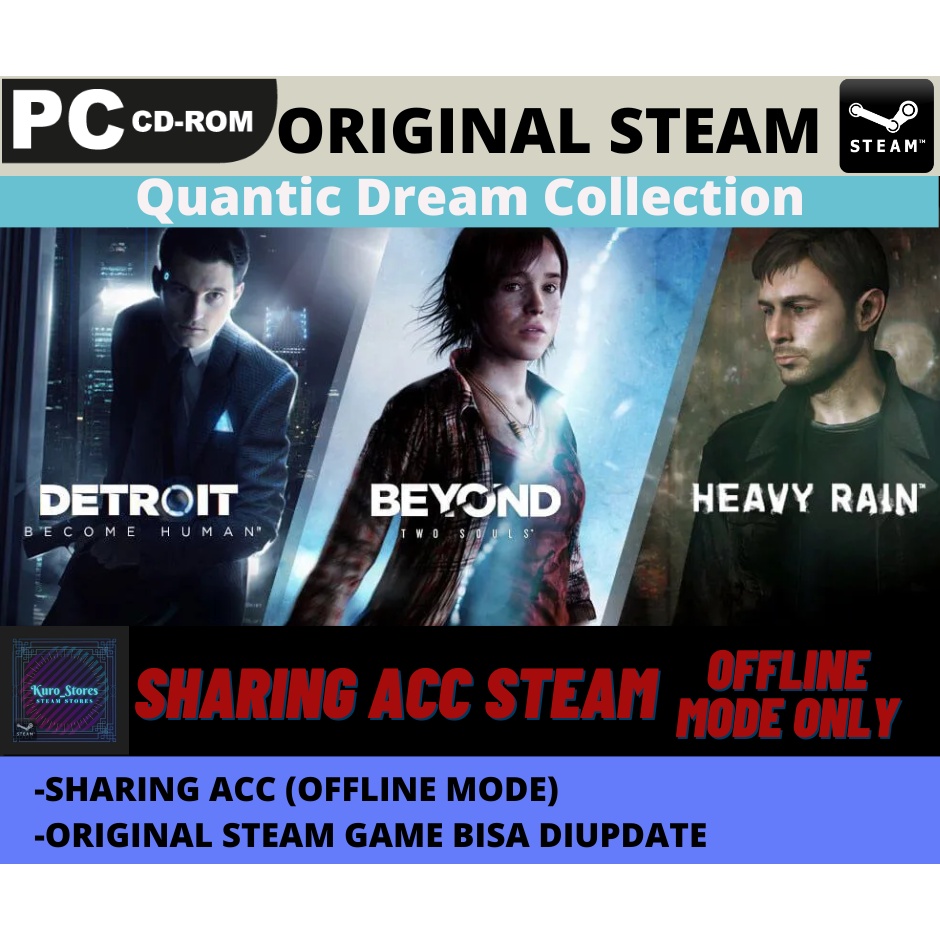 Jual Detroit Become Human + Quantic Dream Collection Sharing Steam ...