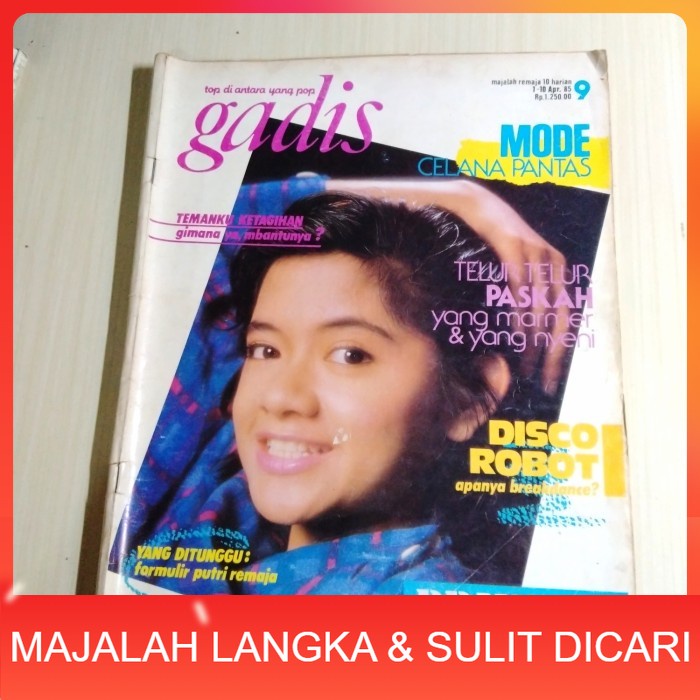 Jual Majalah GADIS No.9 Apr 1985 DANI Langka | Shopee Indonesia