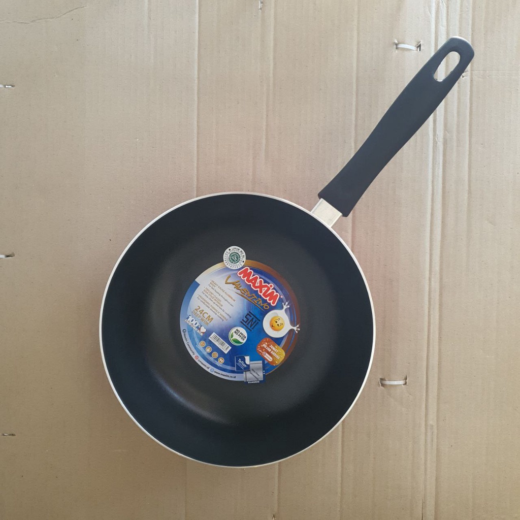 Jual Maxim Valentino Deep Wok 24 Cm Panci Wajan Teflon | Shopee Indonesia