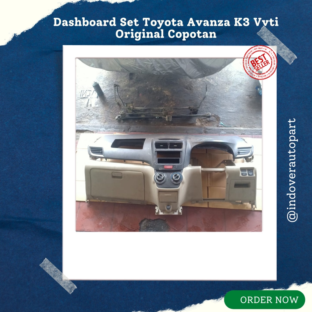 Jual Dashboard dasbor set Toyota avanza rush terios Type K3 1300 cc ...