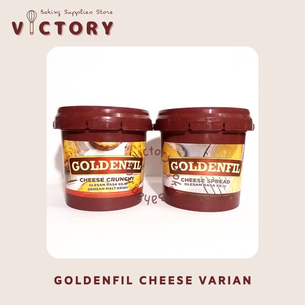 Jual GOLDENFIL Cheese Spread / Crunchy 1KG - Selai Keju | Shopee Indonesia