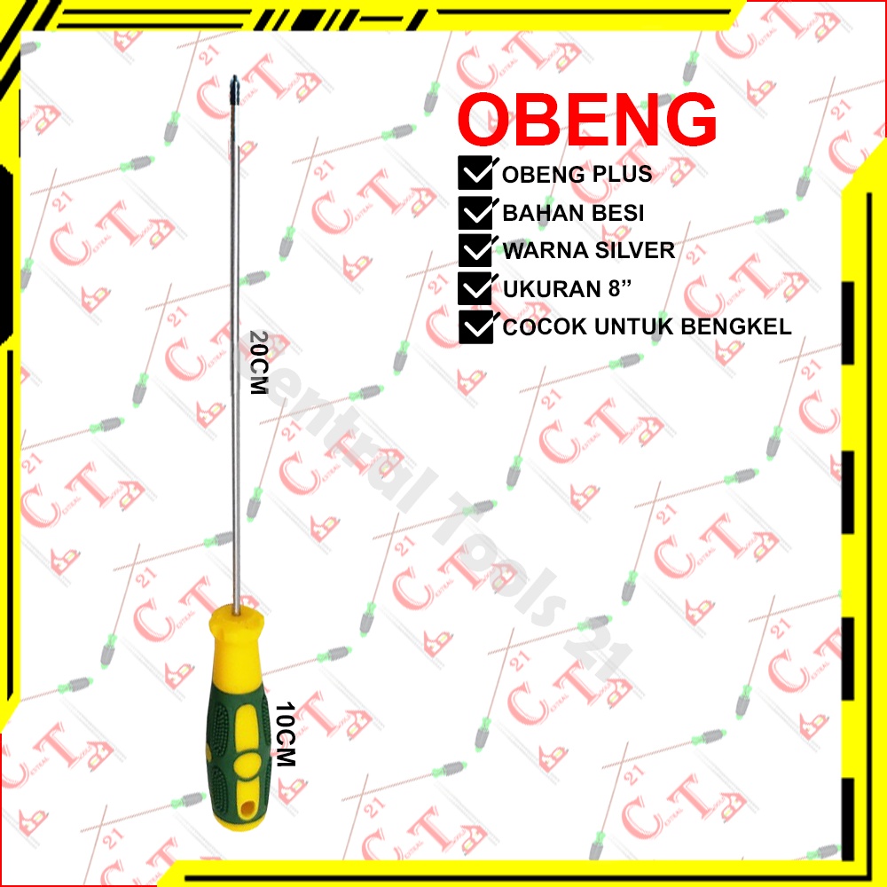 Jual Obeng Plus Minus Magnet Panjang 12 Inch Obeng Setting Motor Besi ...