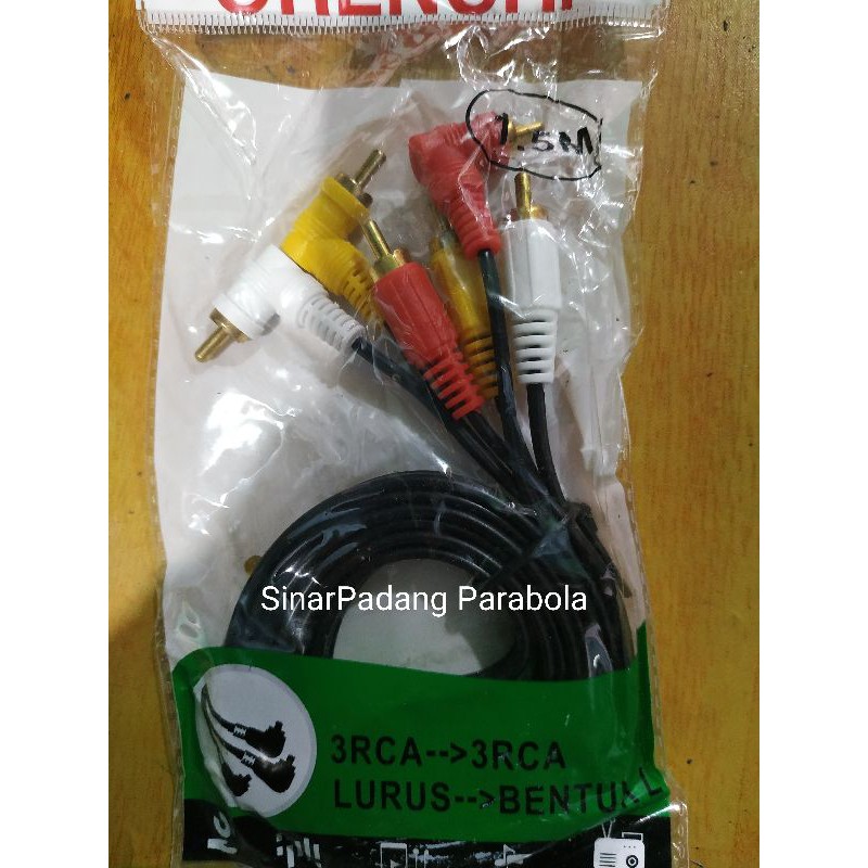 Jual kabel RCA ~RCA lurus~>bentuk L | Shopee Indonesia