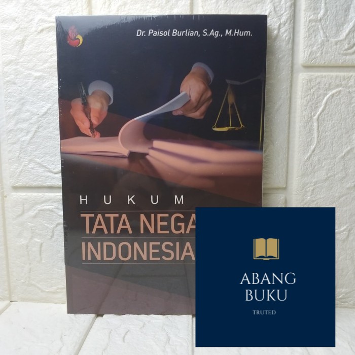 Jual BUKU ORI HUKUM TATA NEGARA INDONESIA Dr. Paisol Burlian, S.Ag., M ...