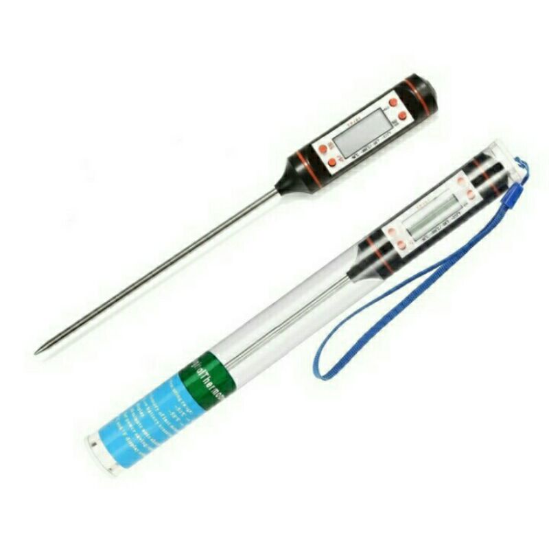Jual Digital Thermometer Alat ukur suhu food kopi bbq Termometer kopi ...