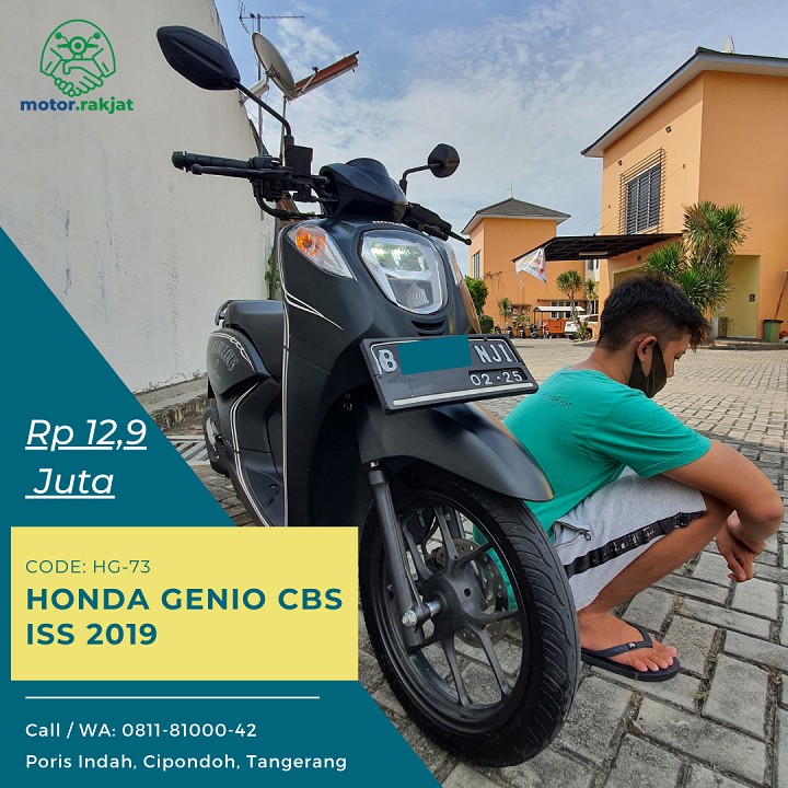 Jual Motor Bekas Honda Genio CBS ISS 2019 - Hitam | by motor.rakjat ...