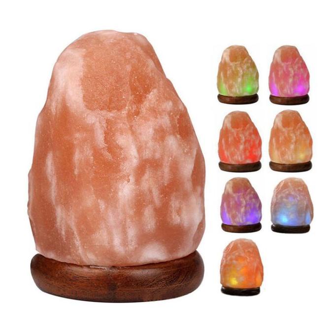 Jual Lampu Kristal Garam Himalaya LED 7 warna - Himalayan Crystal Salt ...