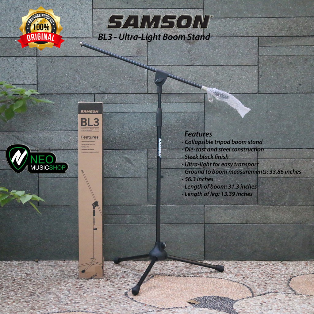 Jual Samson BL3 Microphone Boom Stand Original | Shopee Indonesia