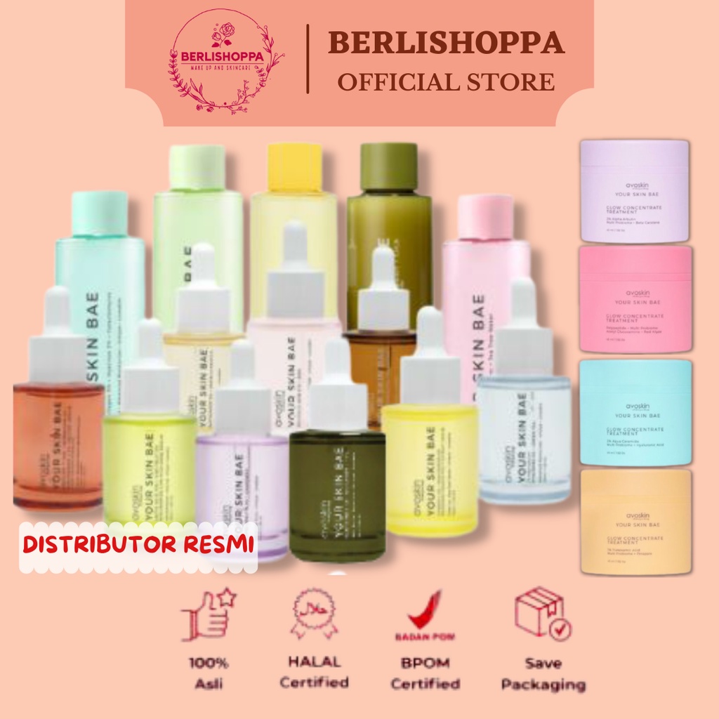Jual AVOSKIN YOUR SKIN BAE ALPHA ARBUTIN NIACINAMIDE LACTIC ACID KIWI ...