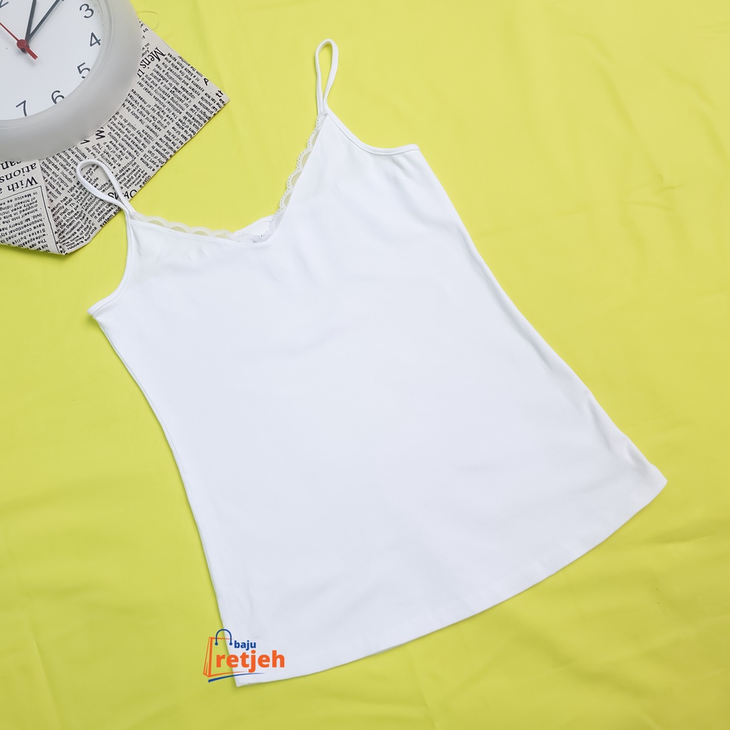 Jual TANK TOP WANITA LOGG CATTON LEHER V NECK DAN ROUND NECK VARIASI ...